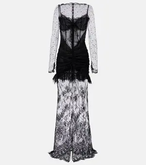 Sheer Lace Evening Dresses