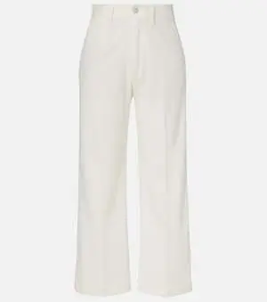 Polo Ralph Lauren Cropped Cotton-blend Chinos - White