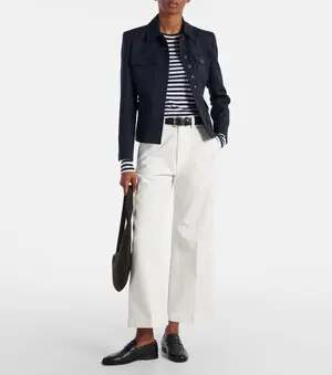 Polo Ralph Lauren Cropped Cotton-blend Chinos - White