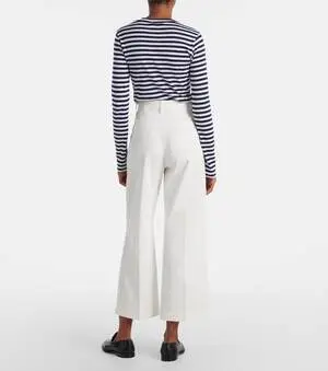 Polo Ralph Lauren Cropped Cotton-blend Chinos - White