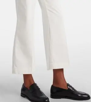 Polo Ralph Lauren Cropped Cotton-blend Chinos - White