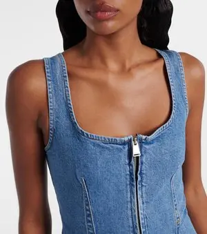 Simkhai Eleodra Denim Mini Dress