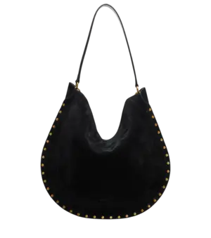 Isabel Marant Étoile Oskan Soft Medium Suede Shoulder Bag - Black