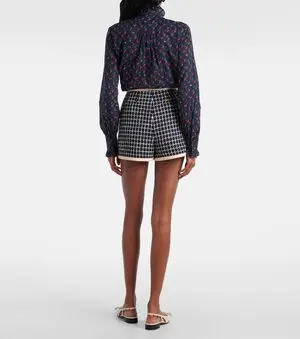 Valentino Garavani Checked Wool-blend Shorts