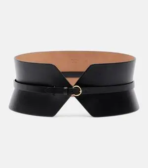 Alaïa Leather Belt - Black