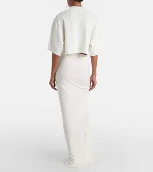 Alaïa Draped Maxi Skirt - White