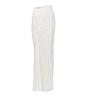 Alaïa Draped Maxi Skirt - White