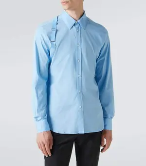 Alexander McQueen Cotton-blend Poplin Shirt