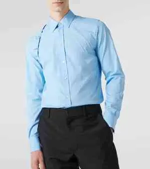 Alexander McQueen Cotton-blend Poplin Shirt