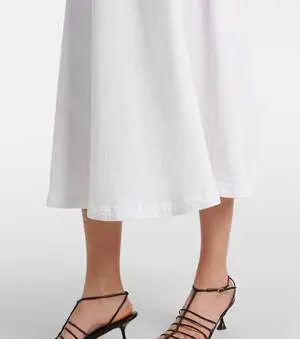 Altuzarra Varda Cotton-blend Midi Skirt - White
