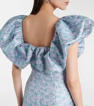 MARKARIAN Rowan Floral Brocade Gown