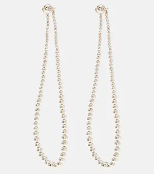 Alaïa Beaded Drop Earrings - Gold