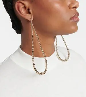 Alaïa Beaded Drop Earrings - Gold