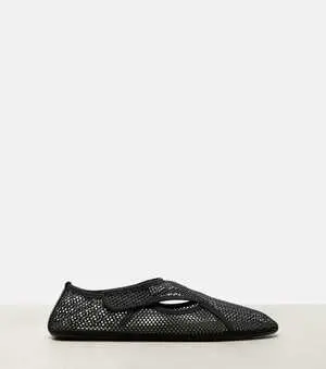 Alaïa Fishnet Slip-on Shoes