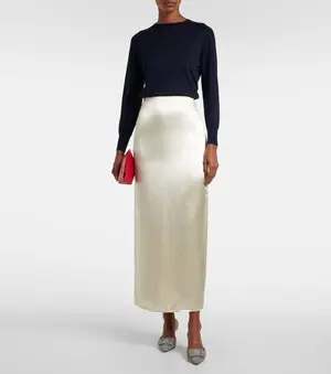 Manolo Blahnik Maysale 50 Suede Mules - Grey