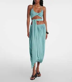 Alaïa Draped Halterneck Top
