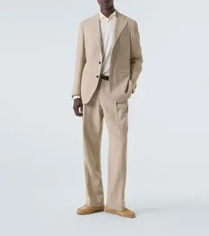 SAMAN AMEL Suit Pants - Beige