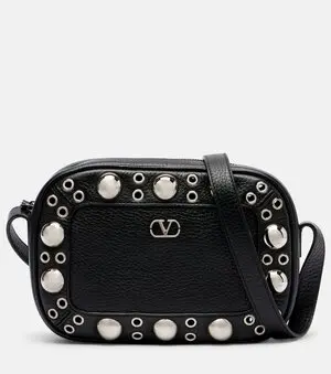 Black Silver-Tone Crossbody Bags