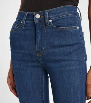 FRAME Le High-rise Skinny Jeans - Blue