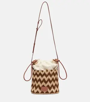 Missoni Zigzag Medium Raffia Bucket Bag