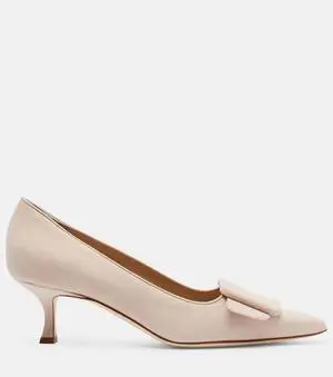 Manolo Blahnik Maysale 50 Suede Pumps
