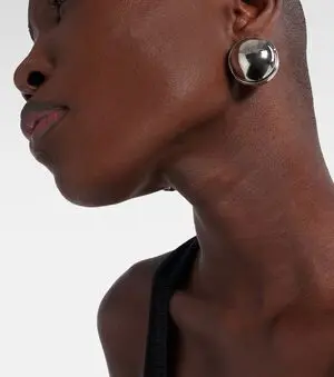 Alaïa Plated Stud Earrings - Silver
