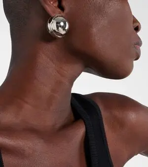 Alaïa Plated Stud Earrings - Silver