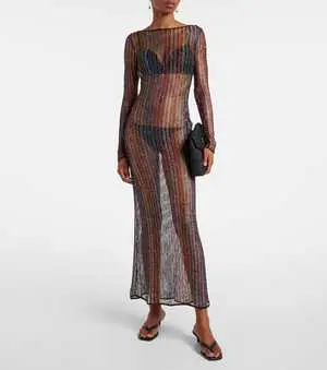 Missoni Sheer Open-back Maxi Dress