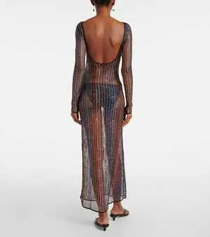 Missoni Sheer Open-back Maxi Dress