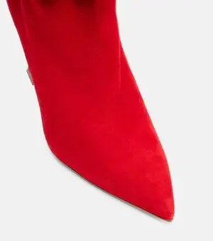 Manolo Blahnik Miralone 90 Suede Knee-high Boots - Red