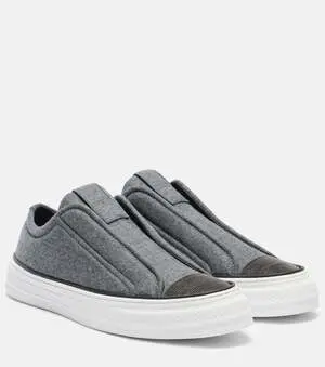 Brunello Cucinelli Low-top Slip-on Sneakers