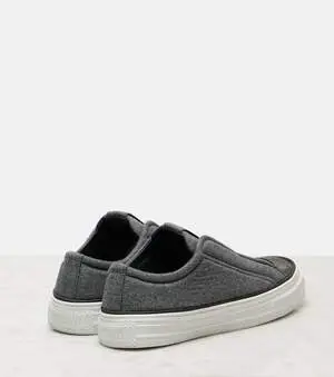 Brunello Cucinelli Low-top Slip-on Sneakers