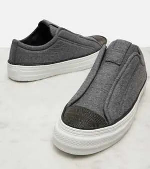 Brunello Cucinelli Low-top Slip-on Sneakers