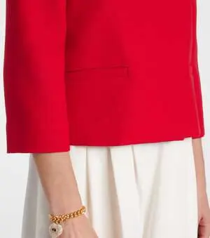 Valentino Garavani Crepe Couture Embellished Blazer