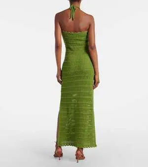 Simkhai Koah Cotton-blend Midi Dress - Green