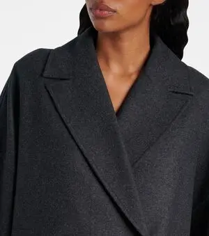 Brunello Cucinelli Oversized Wool Coat - Grey