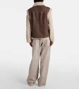 Brunello Cucinelli Shearling-lined Suede Vest