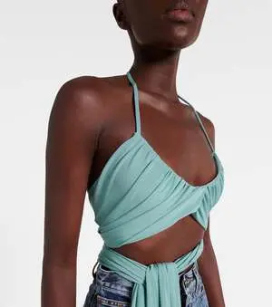 Alaïa Draped Halterneck Top