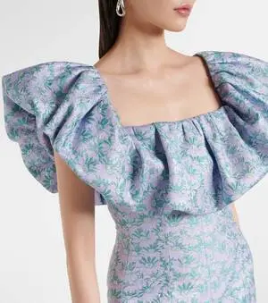 MARKARIAN Rowan Floral Brocade Gown