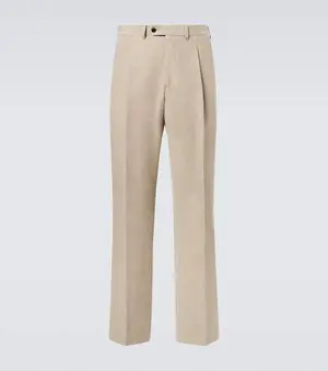 SAMAN AMEL Linen Trousers - Beige
