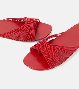 THE ROW Sara Slides - Red