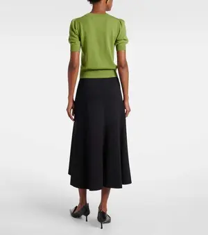 Oscar De La Renta Virgin Wool Crewneck Sweater