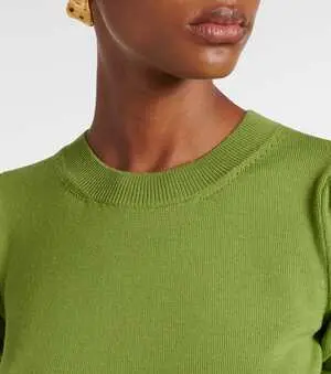 Oscar De La Renta Virgin Wool Crewneck Sweater
