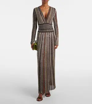 Missoni Sequined Striped Gown