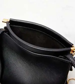 Alaïa Le Click Small Leather Shoulder Bag - Black