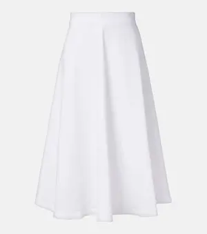 Altuzarra Varda Cotton-blend Midi Skirt