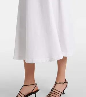 Altuzarra Varda Cotton-blend Midi Skirt