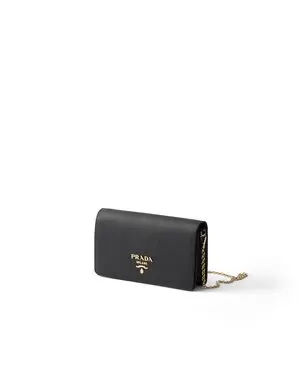 Prada Saffiano Leather Mini Bag - Black