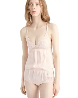 Prada Satin And Lace Bustier Top
