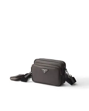 Prada Saffiano Leather Shoulder Bag - Grey